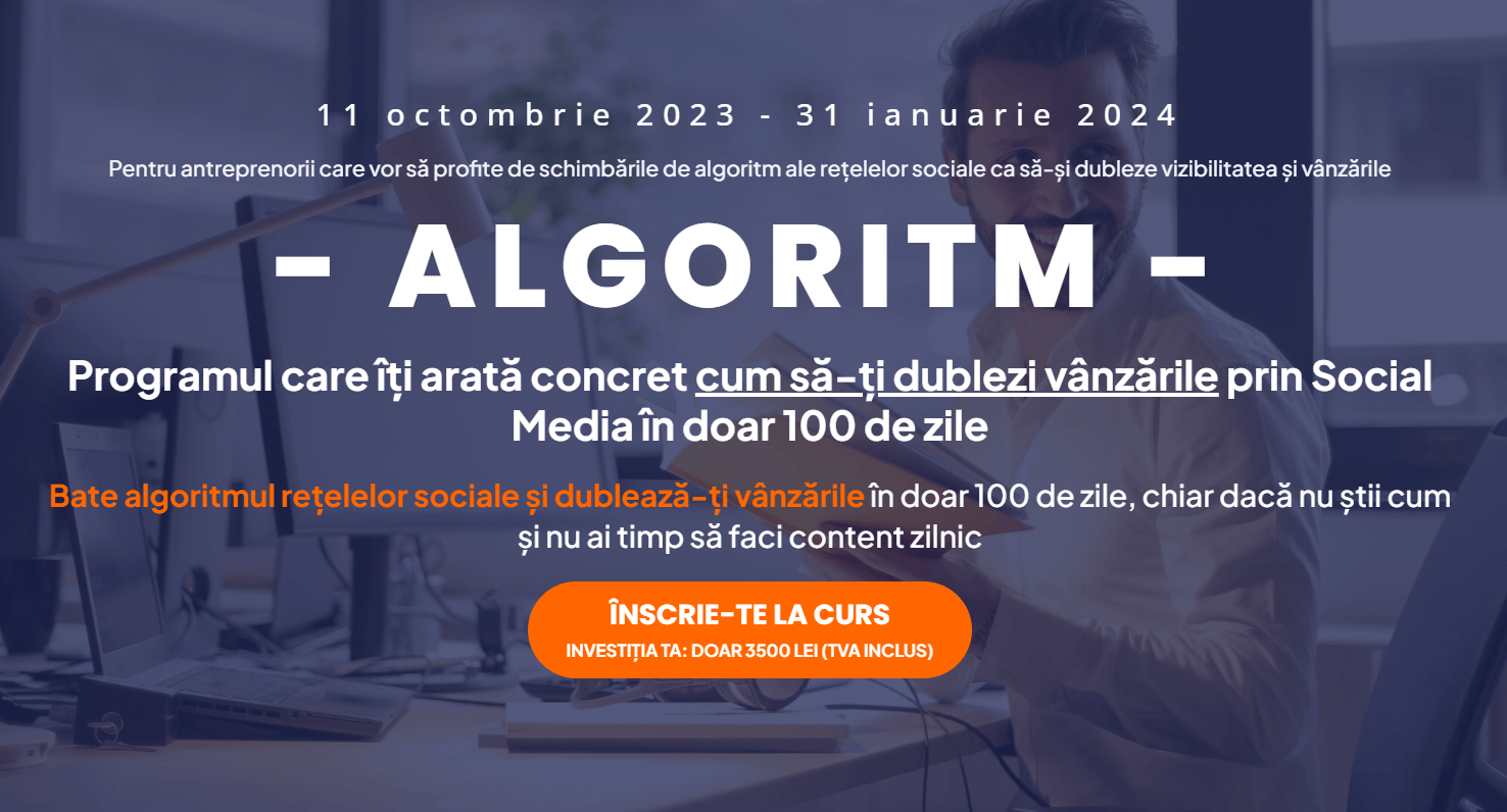 Curs Algoritm - Program sustinut de Paul Ardeleanu